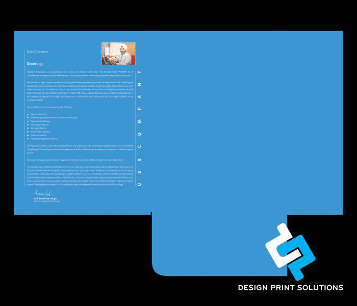 Folder Designing and Printing Services Company in Delhi, Company Folder ...