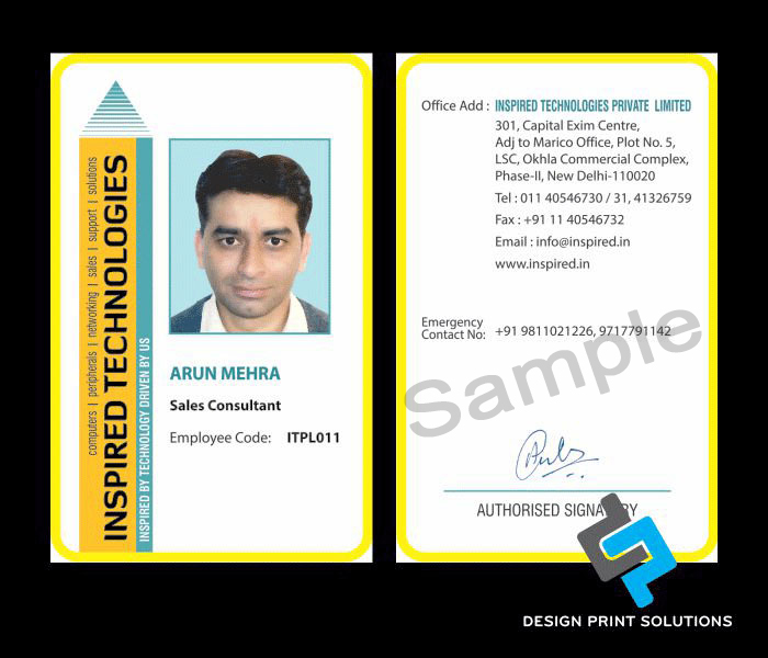 Identity Cards Design and Printing Services Company in Delhi, ID Card ...